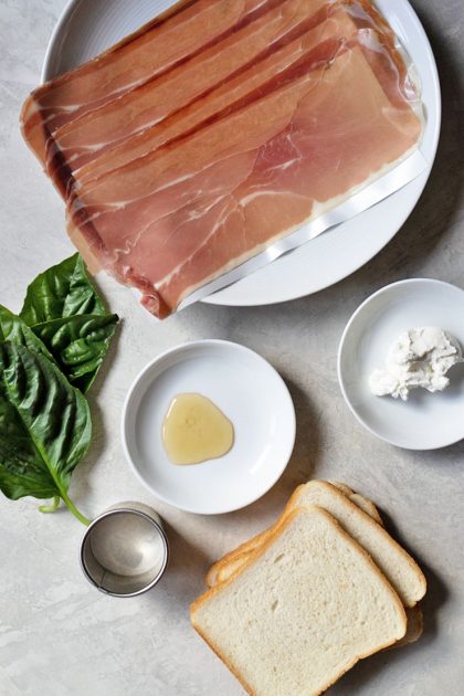 Prosciutto Rose Tea Sandwiches - Oh, How Civilized