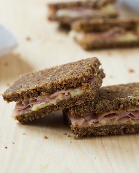 Brie & Black Forest Ham Tea Sandwich - Oh, How Civilized