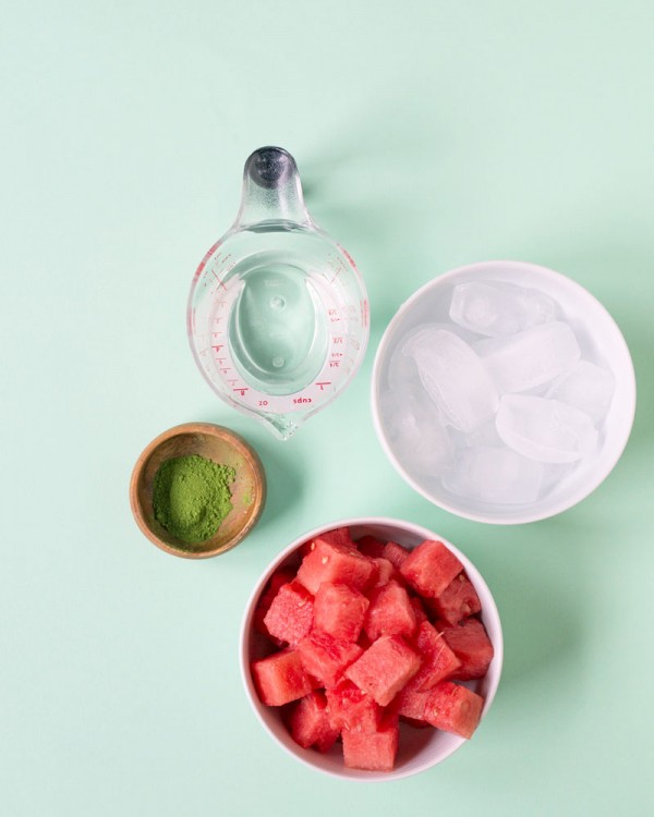 Iced Watermelon Matcha - Oh, How Civilized