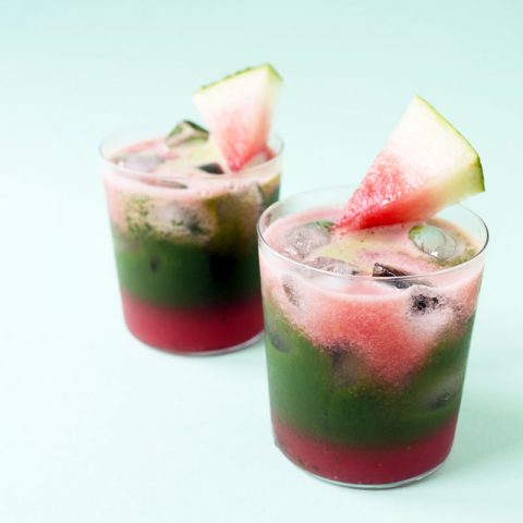 Iced Watermelon Matcha - Oh, How Civilized