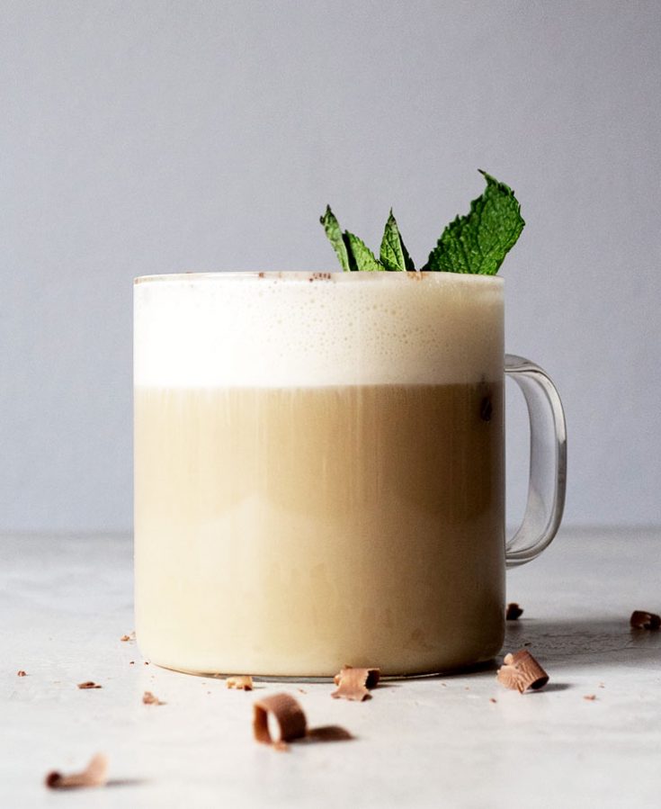 Chocolate Mint Tea Latte - Oh, How Civilized