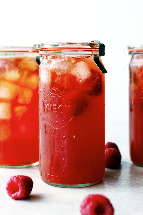 Raspberry Iced Tea from Scratch - Oh, How Civilized