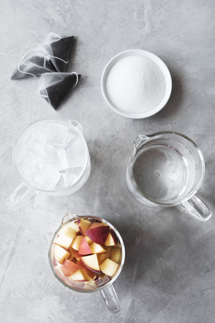 Peach Iced Tea from Scratch