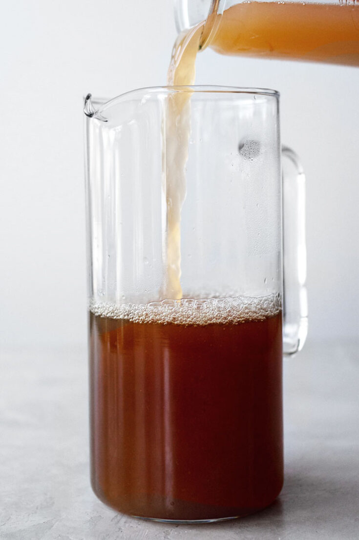 Peach Iced Tea from Scratch