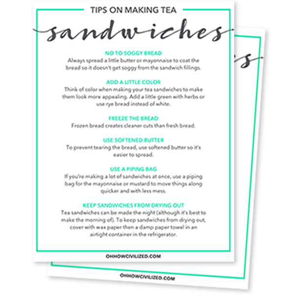 Roast Beef & Watercress Tea Sandwiches | Oh, How Civilized