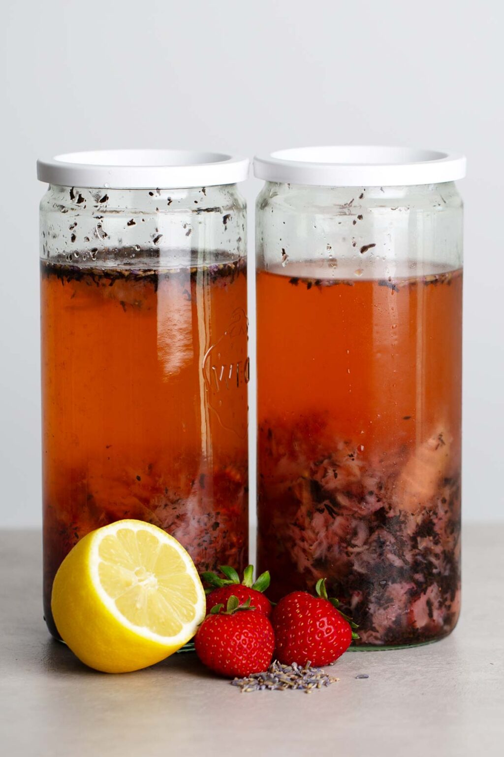 Strawberry Lemon Lavender Cold Brew Tea - Oh, How Civilized
