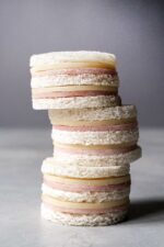 Ham & Cheese Tea Sandwiches - Oh, How Civilized