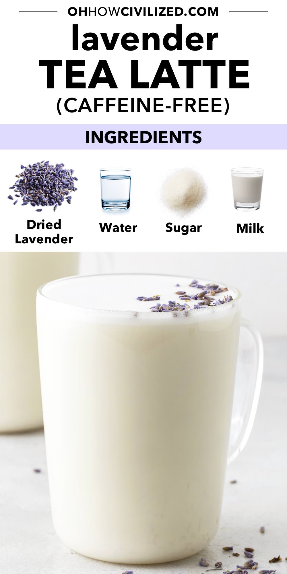 Iced Lavender Latte - Oh, How Civilized
