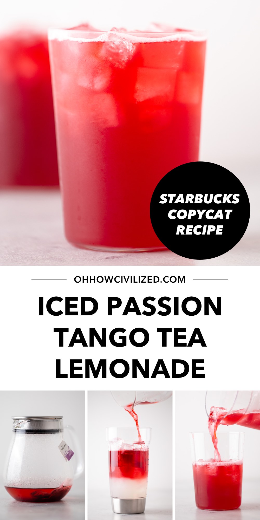 Starbucks Iced Passion Tango Tea Lemonade - Oh, How Civilized